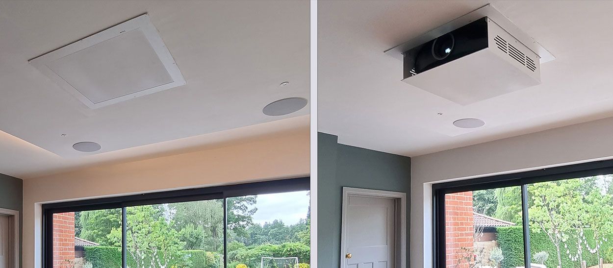 How to hide a projector in your ceiling | Hidden Projector