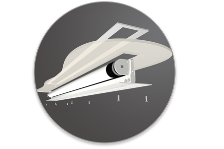 CR220 Projector Screen | 95"| Recessed Projector Screens | 220cm